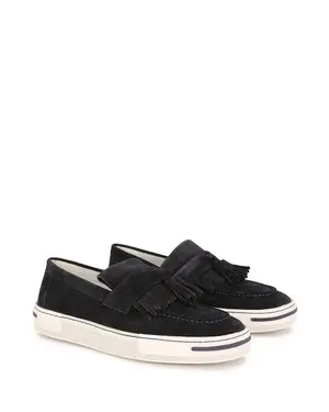 Emporio Armani Flat Shoes With Fringed Detail
