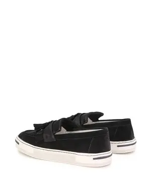 Emporio Armani Flat Shoes With Fringed Detail