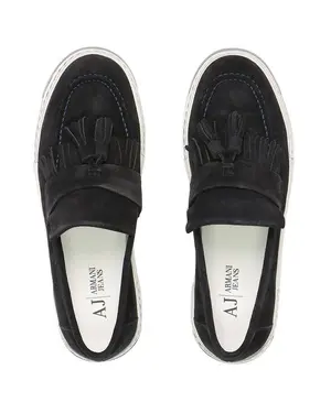 Emporio Armani Flat Shoes With Fringed Detail