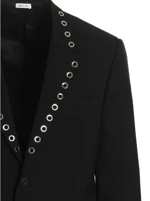 Alexander McQueen Eyelets Single-breasted Jacket