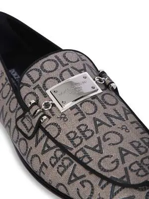 Dolce & Gabbana Logo Jacquard Loafers