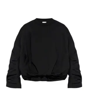 Dries Van Noten Draped Sweatshirt - Black