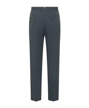 Zegna Pleated Regular-fit Trousers - Black