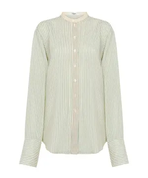 Chloé Striped Long Sleeve Blouse