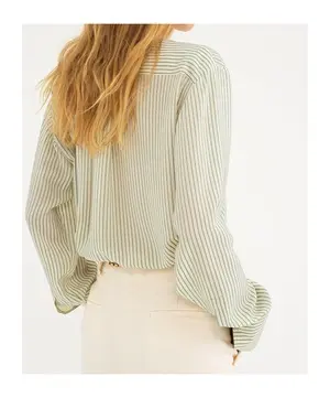 Chloé Striped Long Sleeve Blouse
