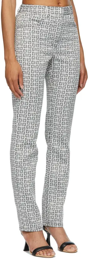 Givenchy 4g Monogram Jacquard Jeans
