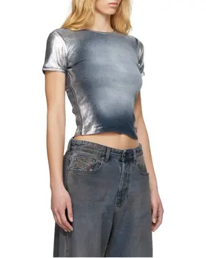 DIESEL® Faded Metallic T-shirt