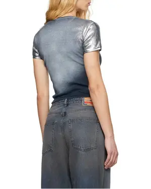 DIESEL® Faded Metallic T-shirt