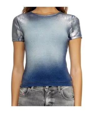 DIESEL® Faded Metallic T-shirt