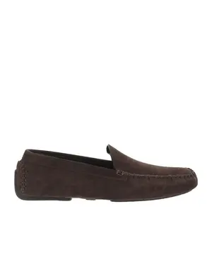 THE ROW Suede Loafers - Dark Brown