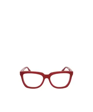 Max Mara Square Frame Eyeglasses - Red