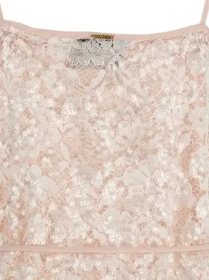 TWINSET Sequined Lace Midi Dress - No