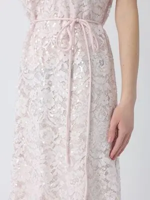 TWINSET Sequined Lace Midi Dress - No