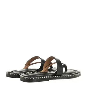 Dries Van Noten Contrast-stitch Flip-flops - Black