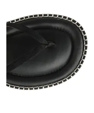 Dries Van Noten Contrast-stitch Flip-flops - Black