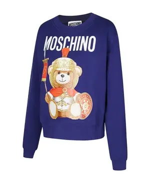 Moschino Teddy Bear Logo Sweatshirt - Blue