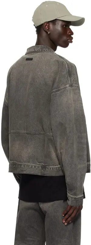 Fear Of God Zippered Long-sleeve Denim Jacket - Black
