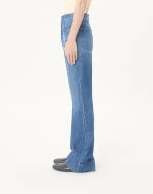 Valentino Garavani Logo Patch Straight Leg Jeans