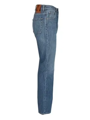 Valentino Garavani Logo Patch Straight Leg Jeans