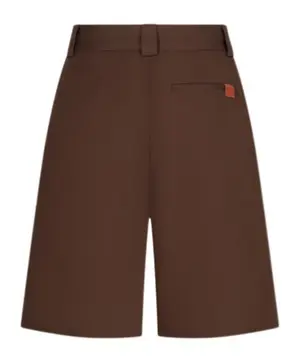 DARKPARK Wide-leg Bermuda Shorts With Ornament - Red