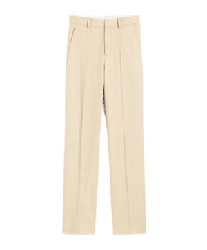 AMI Paris Wide Leg Trousers - Ivory