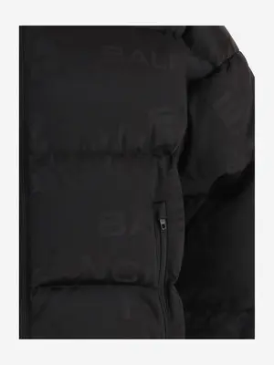 Balenciaga Cropped Puffer Jacket With Logo Detail