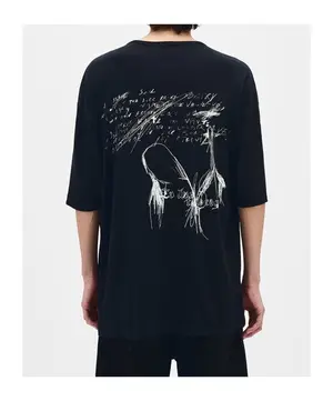 ANN DEMEULEMEESTER Sketchbook-print T-shirt