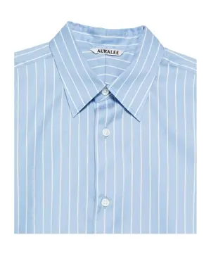 Auralee Striped Shirt - Blue