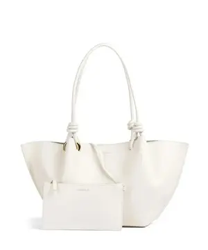 COCCINELLE Finn Medium Tote Bag With Removable Pouch - White