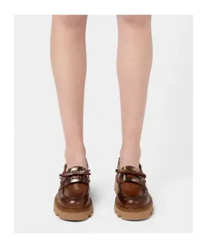 ROGER VIVIER Buckled Loafers - Brown