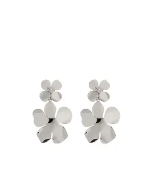 Marni Embellished Floral Motif Drop Earrings