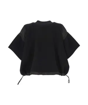 Sacai Short Sleeve Drawstring Top
