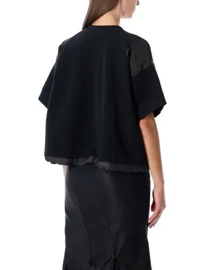 Sacai Short Sleeve Drawstring Top