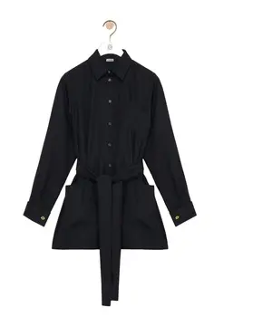 Loewe Belted Blouse With Donut Chain Cuff Links