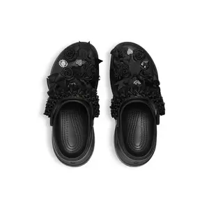 Balenciaga Embellished Platform Clogs - Black