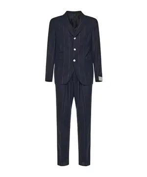 Eleventy Single-breasted Striped Suit Set