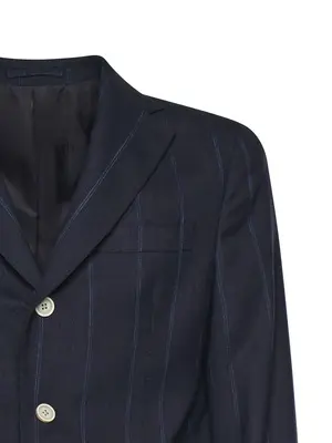 Eleventy Single-breasted Striped Suit Set