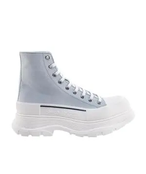 Alexander McQueen Tread Slick Lace-up High Top Sneakers - Blue
