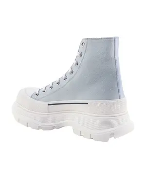 Alexander McQueen Tread Slick Lace-up High Top Sneakers - Blue