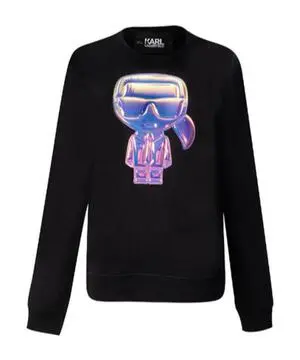 Karl Lagerfeld Collared Sweatshirts Hoodies For Women