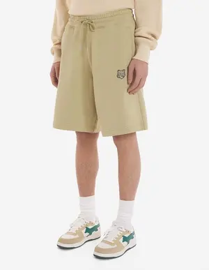 Maison Kitsuné Bold Fox Head Patch Drawstring Shorts - Nude