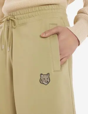 Maison Kitsuné Bold Fox Head Patch Drawstring Shorts - Nude