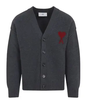 Ami De Coeur V-neck Cardigan - Black