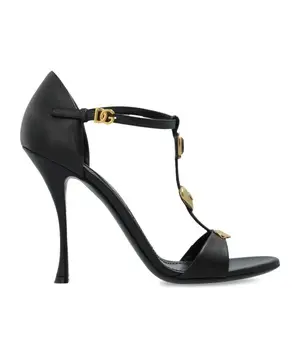 Dolce & Gabbana Dg Logo Plaque Stiletto Sandals