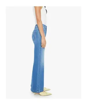 MOTHER The Hustler Roller Patch Pocket Jeans - Blue