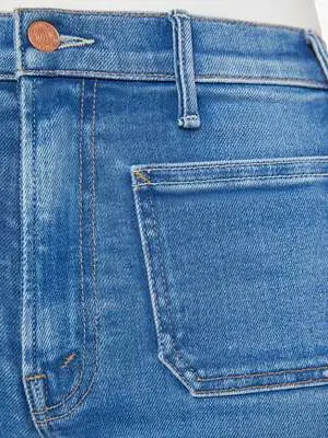MOTHER The Hustler Roller Patch Pocket Jeans - Blue