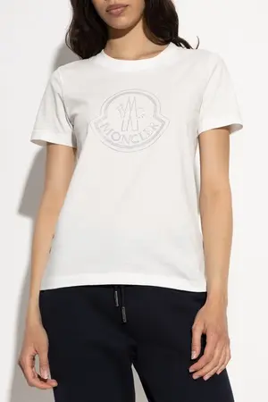 Moncler Logo Embellished Crewneck T-shirt