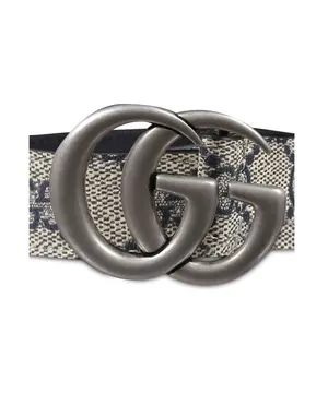 Gucci Gg Monogrammed Belt - Beige