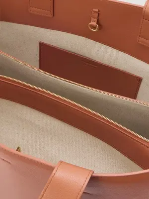JIL SANDER Buckle-strap Leather Tote Bag