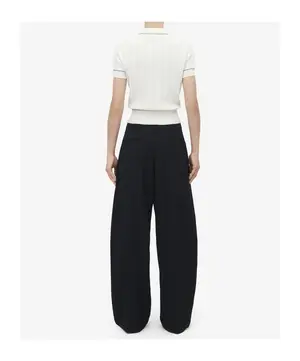 Alexander McQueen Logo Embroidered Knitted Polo Shirt